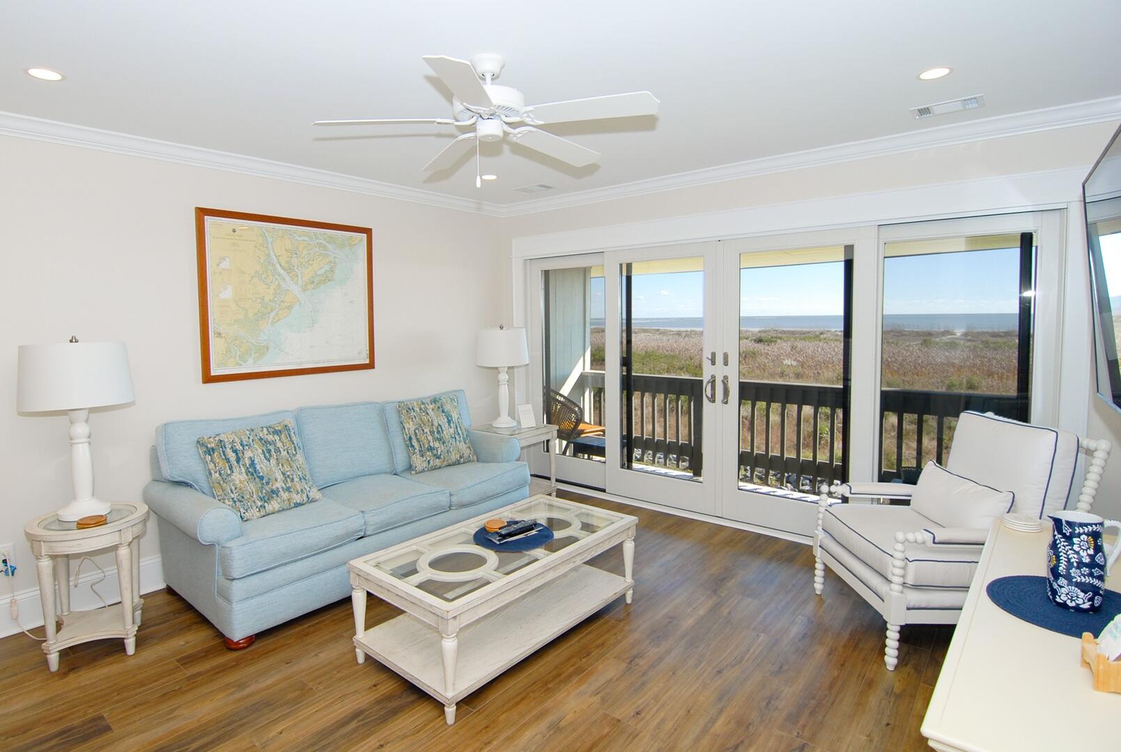 Ocean View Deck And Private Pool Access - Stylish Island Retreat - Fripp Island, SC